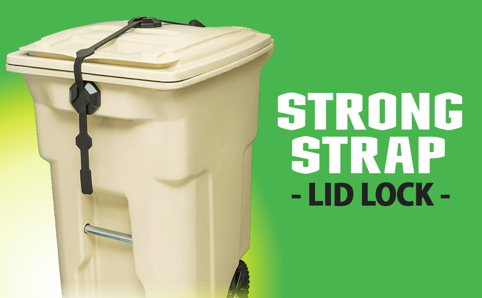 Secure Your Garbage Can: Strong Strap Lid Lock (Learn More) – Blazer Brand